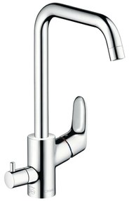 Hansgrohe Focus - Dřezová baterie stojánková 260 s uzavíracím ventilem pro spotřebič, chrom 31823000