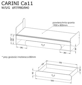 Postel CARINI CA11 Dolmar 84/69,7/198