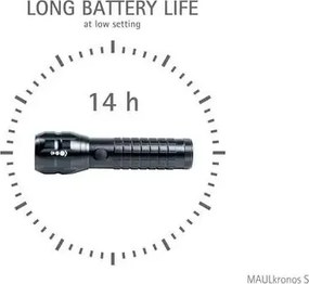 Maul Kronos S černá / LED svítilna / 14 cm / 3 W / dosvit 196 m