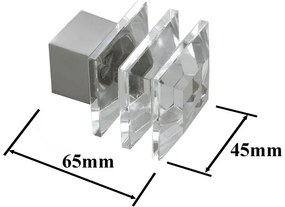 GARNÝŽE-HEBR Garnýž Crystal matná stříbrná jednoduchá 320 cm