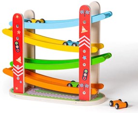 Bigjigs Toys Dřevěná automobilová závodní dráha