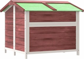 Psí bouda moka 96 x 87 x 80,5 cm masivní borové dřevo 172266