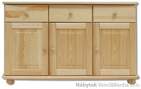 dřevěná kuchyňská skříňka dolní z masivního dřeva borovice KD138 pacyg