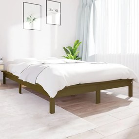 Rám postele medově hnědý 180x200 cm masivní borovice Super King - Default Title