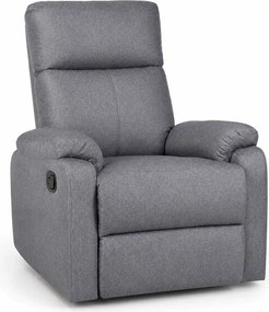 LuxuryForm DESIGN Televizní křeslo CARLOS s polohováním - šedé