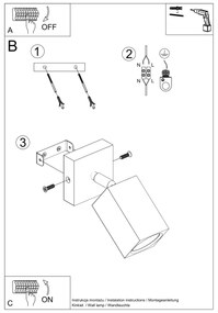 Bodové svítidlo Keke, 1x dřevěné stínítko, (možnost polohování)