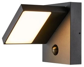 SLV 1002990 Abridor, venkovní nástěnné antracitové svítidlo se senzorem LED 14W, IP54, 3000/4000K