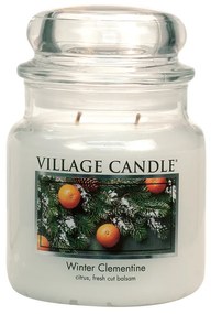 VILLAGE CANDLE Vonná svíčka - Sváteční mandarinka Doba hoření: 105 hodin