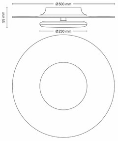 Philips 8720169195257 stropní LED svítidlo Garnet, bílá, 1x 40 W 4200lm 2700K IP20