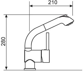 Set Sinks AMANDA 650 Sahara + baterie Sinks MIX 3 S Chrom