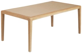 Dřevěný jídelní stůl Kave Home Better 200 x 90 cm s deskou z polycementu