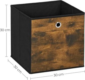 Skládací úložné boxy, sada 6 kostek