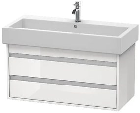 Duravit Ketho - Umyvadlová skříňka 48x95x44 cm, 2 zásuvky, lesklá bílá KT663802222