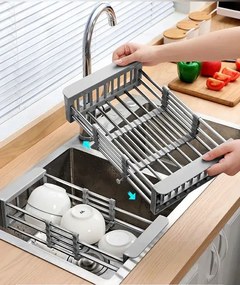 Velazo Teleskopický odkapávač do dřezu - VE-BAS, šedý