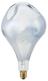 LED žárovka Giant Drop E27 6W 918 dim stříbrná-kovová.