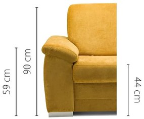 Pohovka BARELLO sofa 2 | 150 cm | nerozkládací | VÝBĚR TKANIN