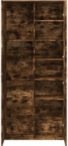 Skříň highboard kouřový dub 80 x 35 x 180 cm kompozitní dřevo 3276655