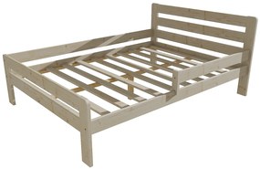 Vomaks Dětská postel se zábranou VMK001C KIDS Rozměr: 140 x 200 cm, Barva: surové dřevo