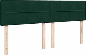 Osmanský rám postele s matrací tmavě zelená 180x200cm samet 3311792