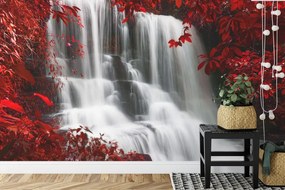 Fototapeta Podzimní Vodopád Omyvatelný vlies 90x60