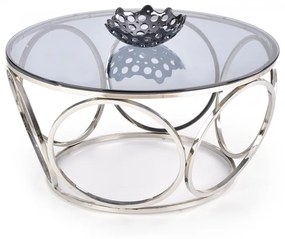Konferenční stolek VENUS (Stříbrná / Modrá)
