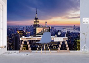 Fototapeta na míru Manhattan Při Západu Slunce | Vliesová fototapeta na zed' | DFTNXXL2413
