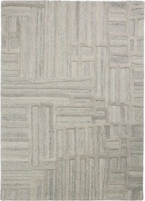 Šedobéžový ručně tkaný vlněný koberec 140x200 cm Elva – Flair Rugs