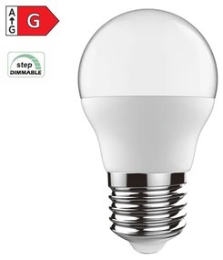Diolamp SMD LED žárovka matná Ball P45 7W/230V/E27/4000K/530Lm/230°/Step Dim
