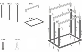 Tříramenný věšák na ručníky BALVO