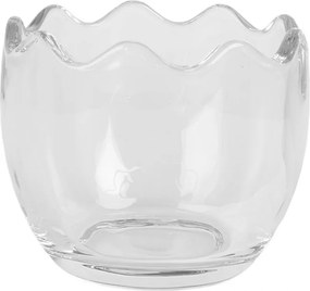 Transparentní skleněná dóza anděl - 15*10*18 cm