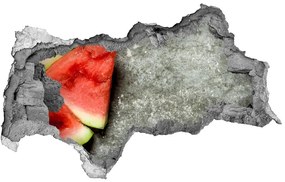 Wallmuralia Nálepka díra na zeď Nakrájený meloun 95x73 cm