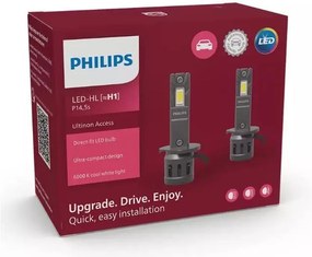 Led autožárovka philips ultinon access 2500 h1, 12 v