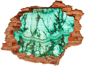 Wallmuralia Díra 3D foto tapeta nálepka Malachitová textura 90x70 cm