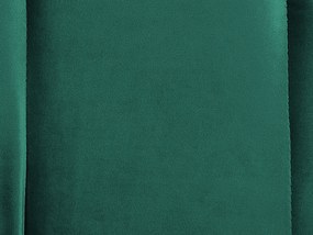 Sametová lenoška levostranná smaragdově zelená ALLIER Beliani