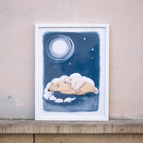 Kristýna Pýchová | Lední medvěd Rám: Černý, Velikost: 60 x 40 cm
