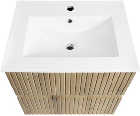 Aqualine Aqualine, PANEDA STRIP umyvadlová skříňka 59,5x55x45,2cm, dub emporio, PN360