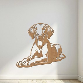 dřevo života Dřevěná dekorace psa Vizsla Zvolte rozměr (cm): 40x36, Zvolte barvu dekoru: Horský dub