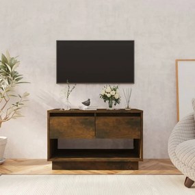TV stolek kouřový dub 70 x 41 x 44 cm dřevotříska - Default Title