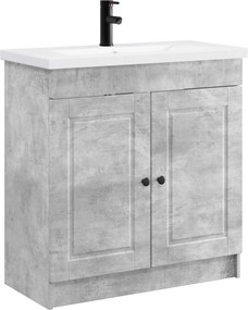 Sada koupelnového nábytku Betonově šedá 56 x 37,5 x 81 cm 3404127