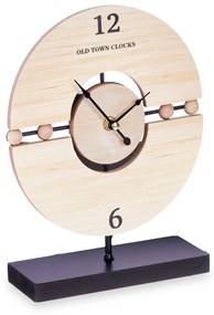 Stolní hodiny na komodu s minimalistickým ciferníkem, 20,5 x 26,5 x 7 cm