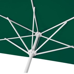 Slunečník půlkruh Parla - polyester/hliník - 270cm zelený se stojanem