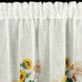 KRÁTKÁ ZÁCLONA NA PÁSCE ADELA 150X60 CM KVĚTY