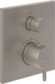 Villeroy & Boch Conum - Termostatická baterie pod omítku, pro 2 spotřebiče, matný kartáčovaný nikl TVS12700300064