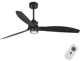 FARO Barcelona FARO 32100-10 - LED Stropní ventilátor JUST FAN LED/17W/230V černá + DO 32100-10