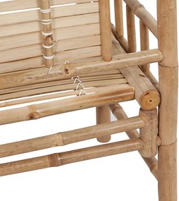 Zahradní lavice s poduškou 120 cm bambus 3063895