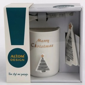 Altom Porcelánový hrnek v dárkové krabičce Nordic Winter tree 360 ml