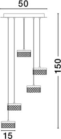 Závěsné LED svítidlo NOVA LUCE BION 32W 3000K 9186942