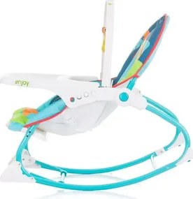 CHIPOLINO Dětské houpací křesílko Enjoy - modré / od 0 - 6 měsíců / do