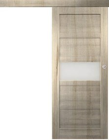 posuvné interiérové dveře na stěnu vasco doors BRAGA model A Průchozí rozměr: 70 x 197 cm, Orientace dveří: Levé dveře, Dekor: Dub Santa