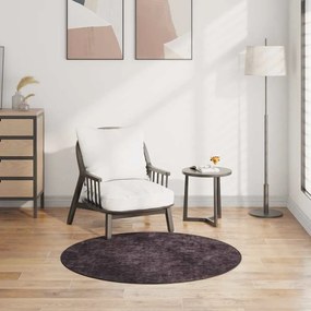 Koberec pratelný ⌀ 120 cm antracitový 337957